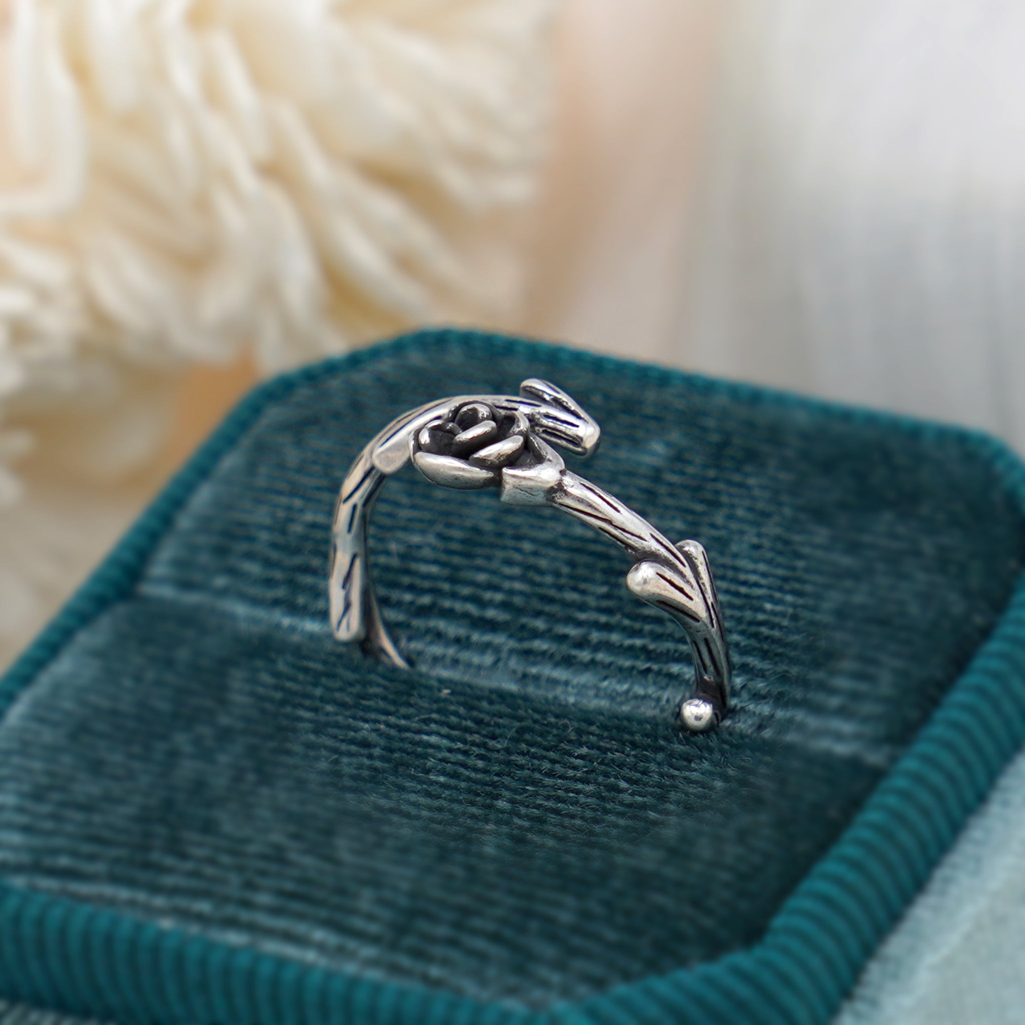 Thorned Rose Ring | Nature Inspired Rings | Mystic Garden Jewel