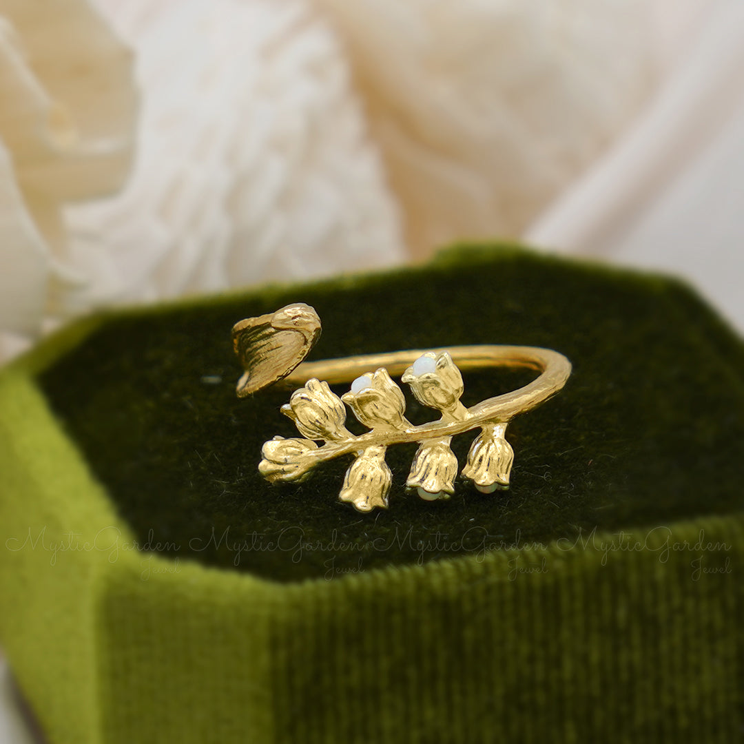Lily of The Valley Ring | Flower Rings | Mystic Garden Jewel