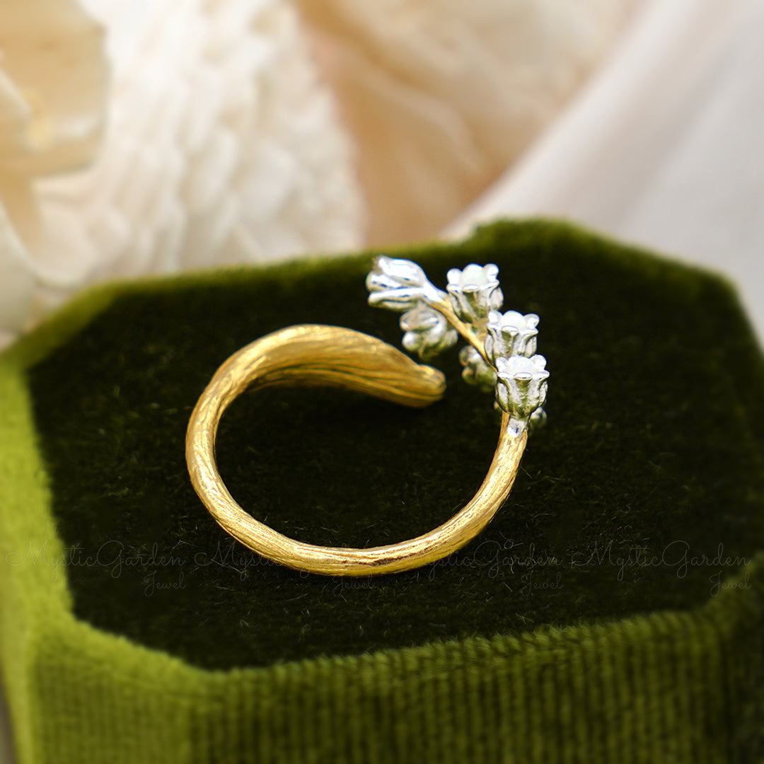 Lily of The Valley Ring | Flower Rings | Mystic Garden Jewel