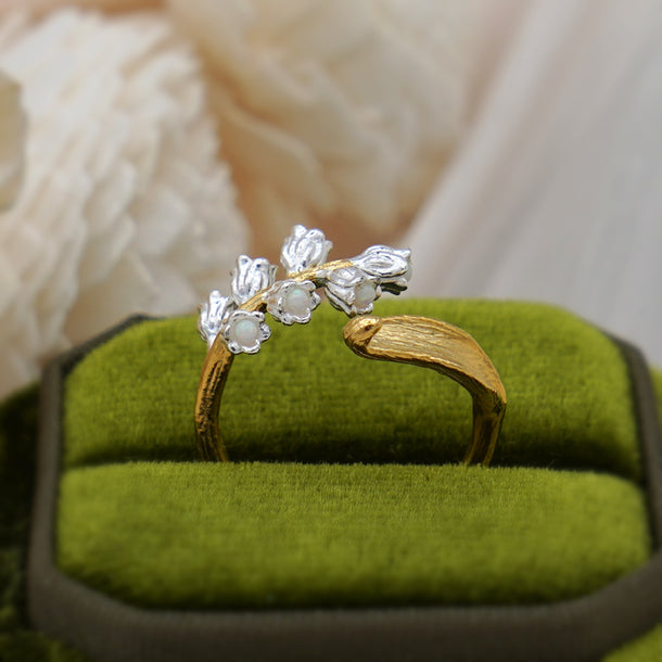Lily of The Valley Ring | Flower Rings | Mystic Garden Jewel