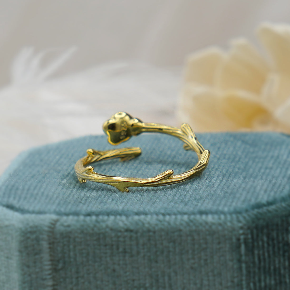 Thorned Rose Ring | Nature Inspired Rings | Mystic Garden Jewel