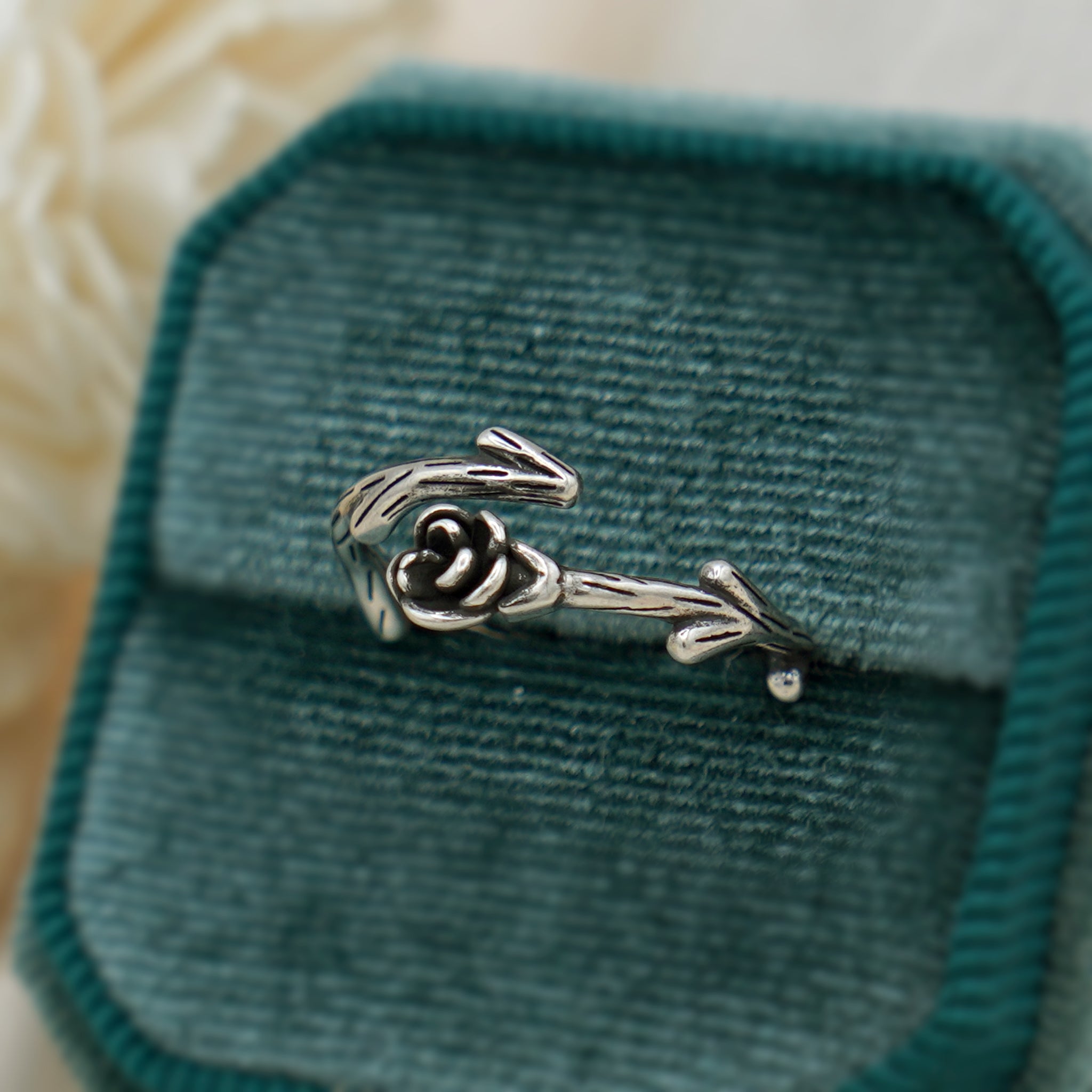 Thorned Rose Ring | Nature Inspired Rings | Mystic Garden Jewel