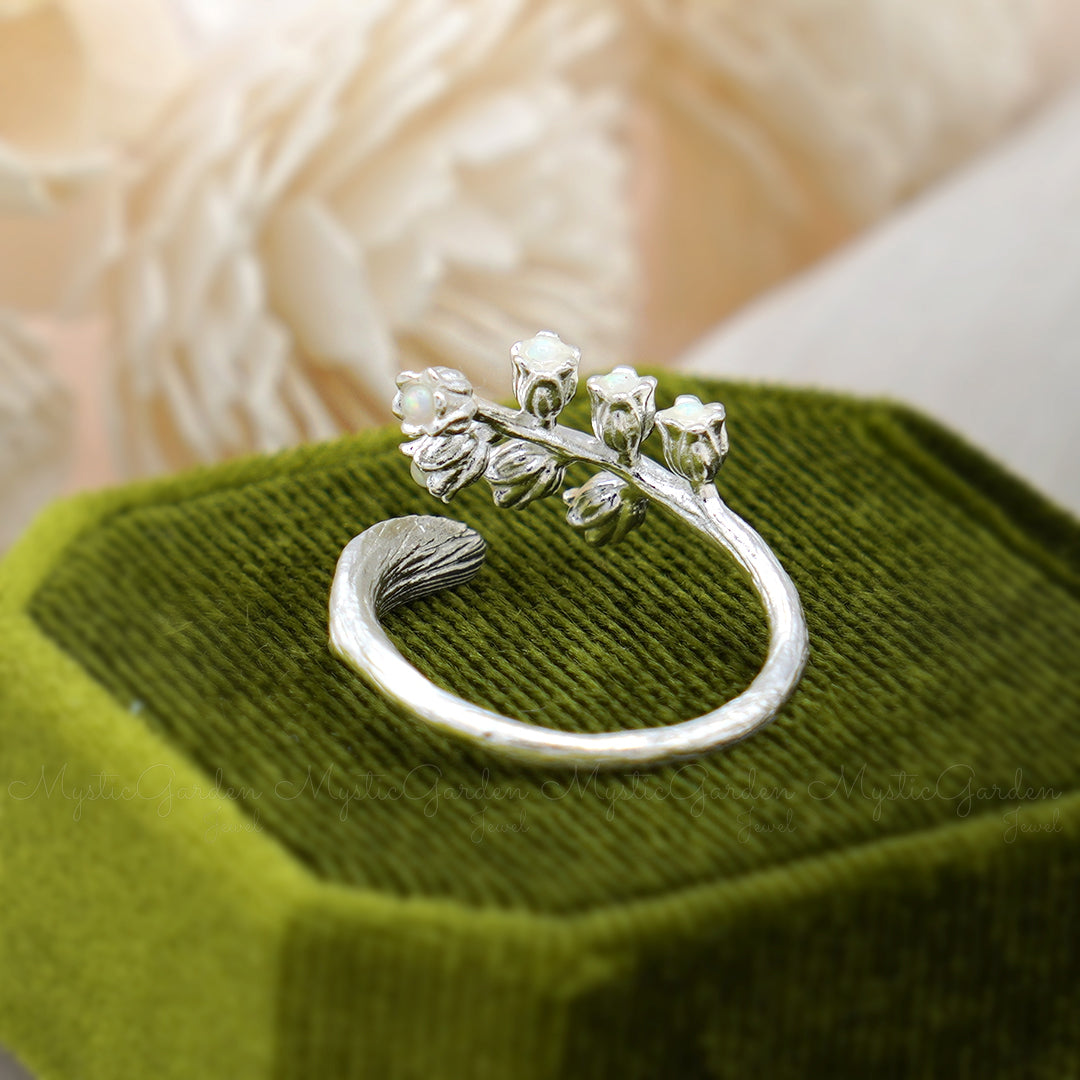 Lily of The Valley Ring | Flower Rings | Mystic Garden Jewel