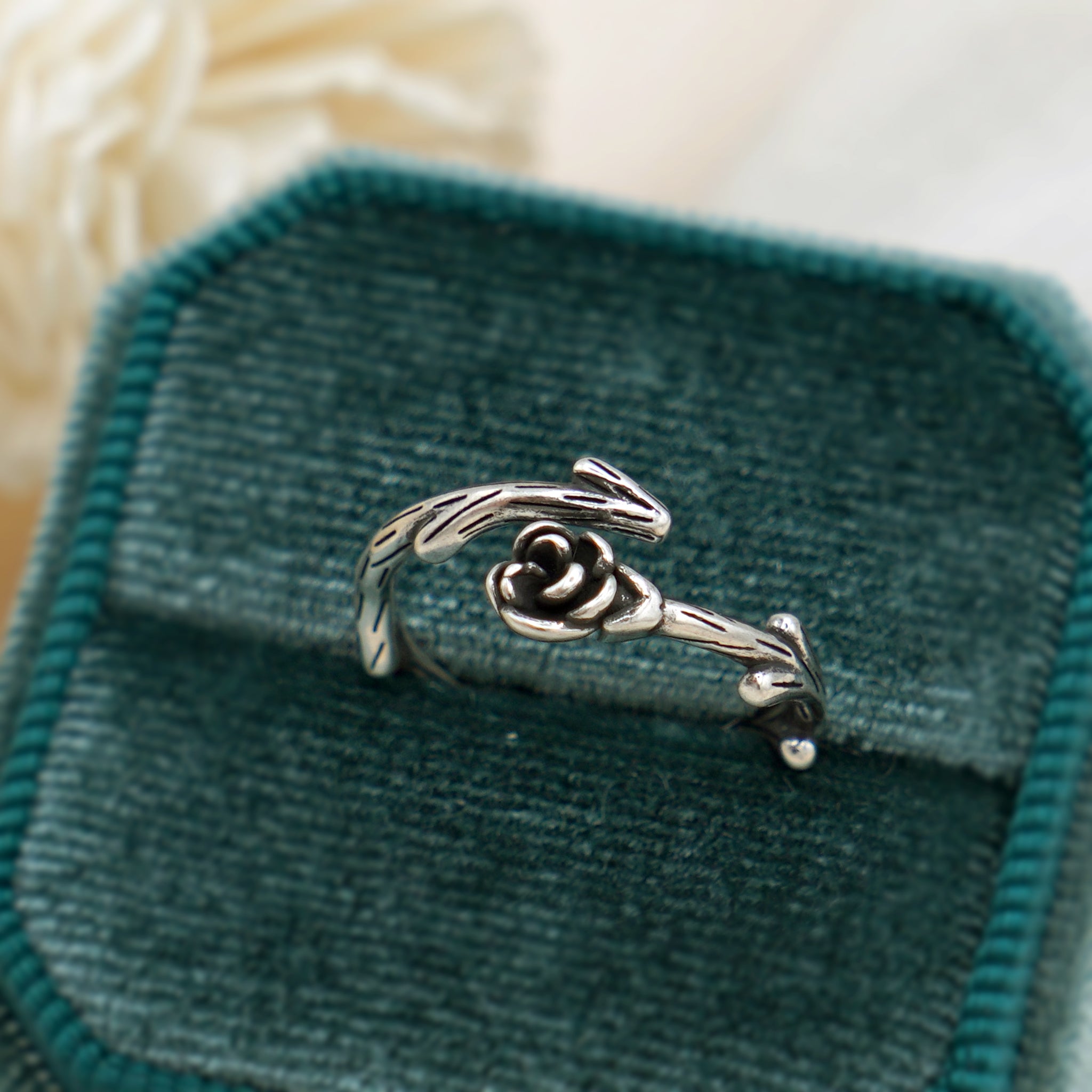 Thorned Rose Ring | Nature Inspired Rings | Mystic Garden Jewel